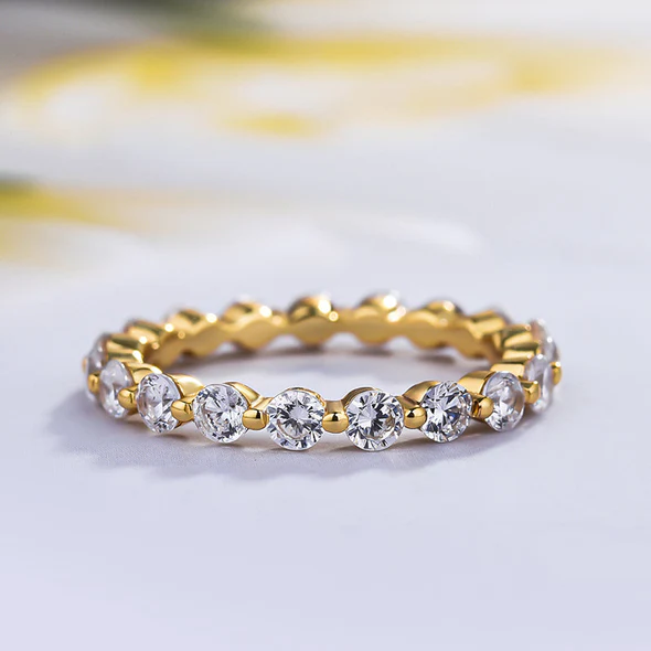 Radiant Cut Wedding Sets: Sterling Silver & Gold Plated Rings| On Sale ...